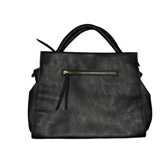 Universal Thread | Bags | Universal Thread Wide Black Leather Tote Bag ...